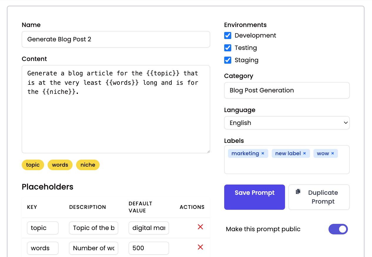 Promptify - AI Prompt Management System